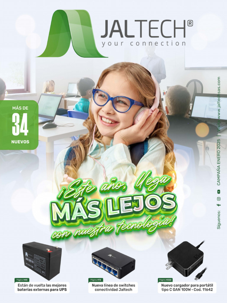 Jal Tech - V.1 Catalogo Enero 2025 - Www.jaltechsas.com | PDF | USB | Altoparlante