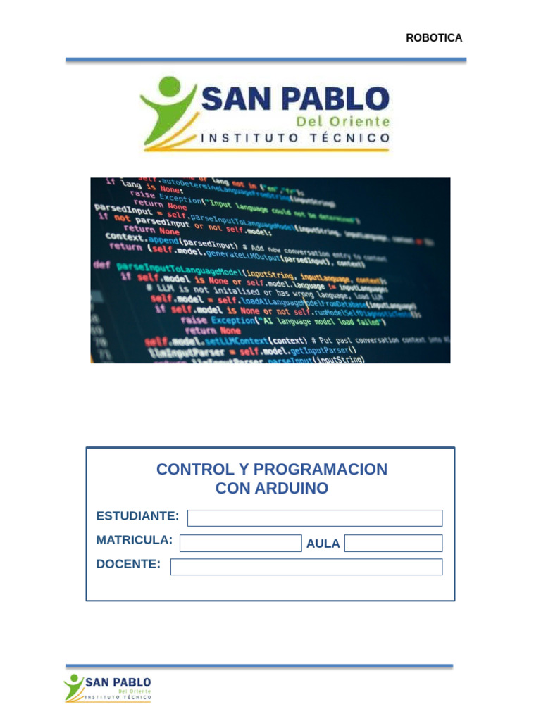 ROBOTICA. PROGRAMACION CON ARDUINO | PDF | Arduino | Logaritmo ROBOTICA. PROGRAMACION CON ARDUINO | PDF | Arduino | Logaritmo