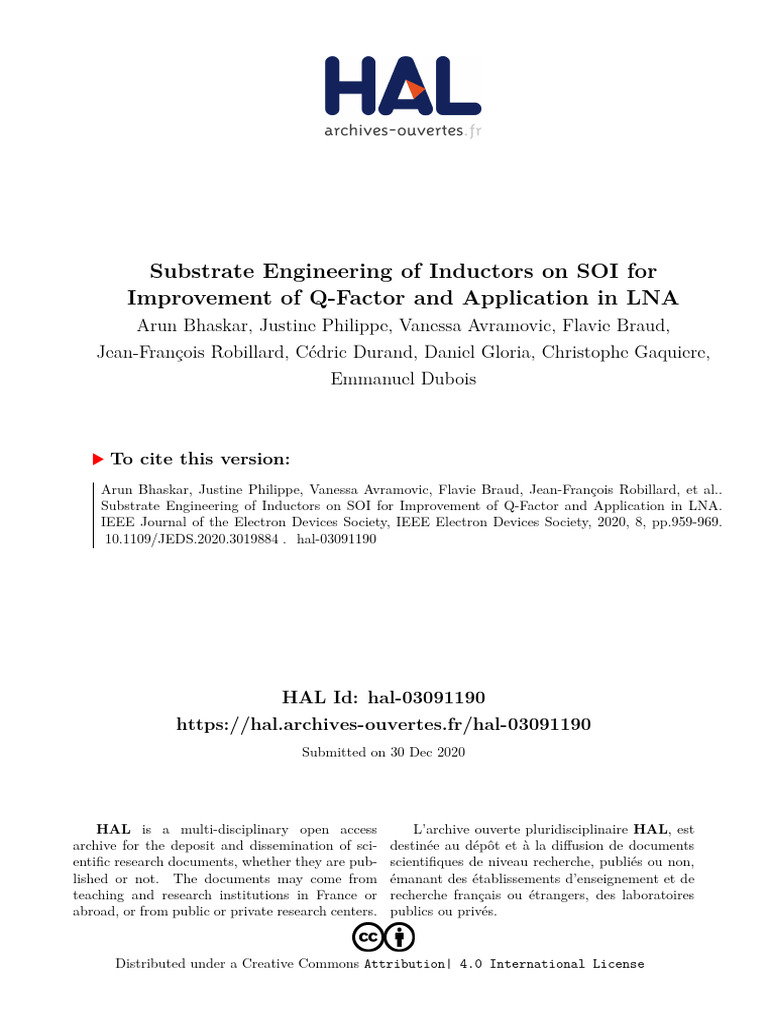 Substrate_Engineering_of_Inductors_on_SOI_for_Impr | PDF | Inductor ...