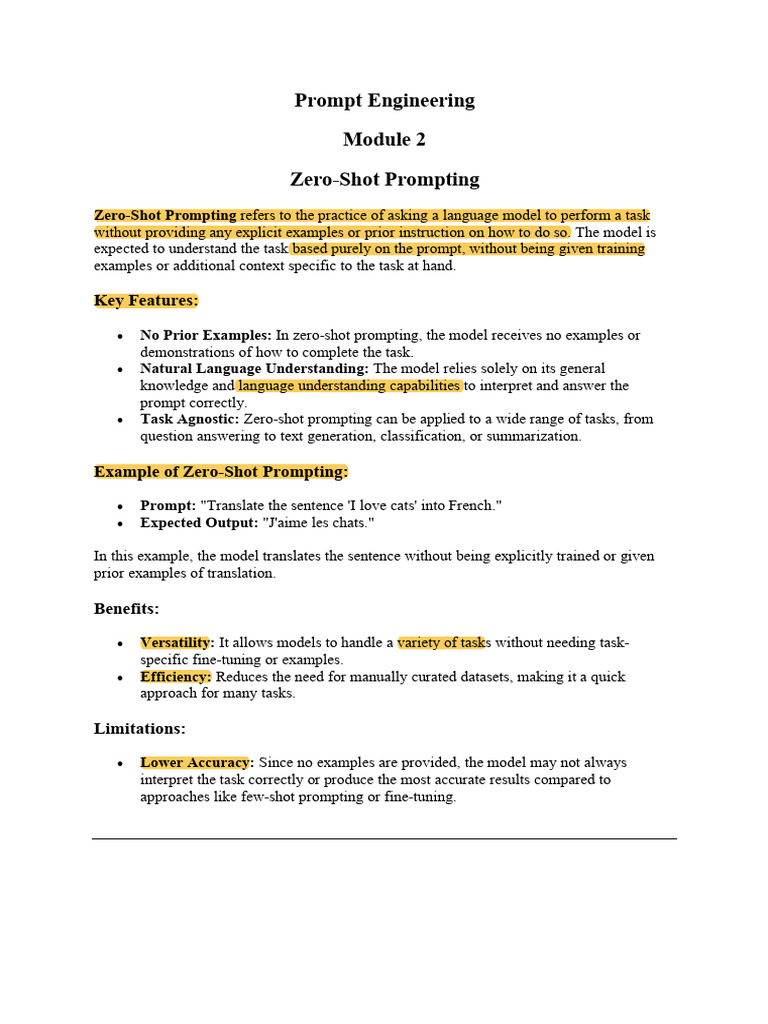 Prompt Engg Module2 | PDF | Artificial Intelligence | Intelligence (AI) & Semantics