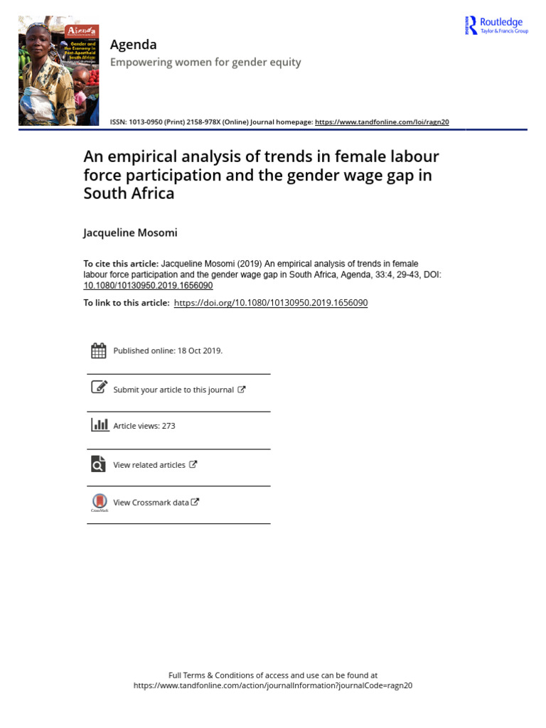 Mosomi - 2019 - An Empirical Analysis of Trends in Female Labour Force ...