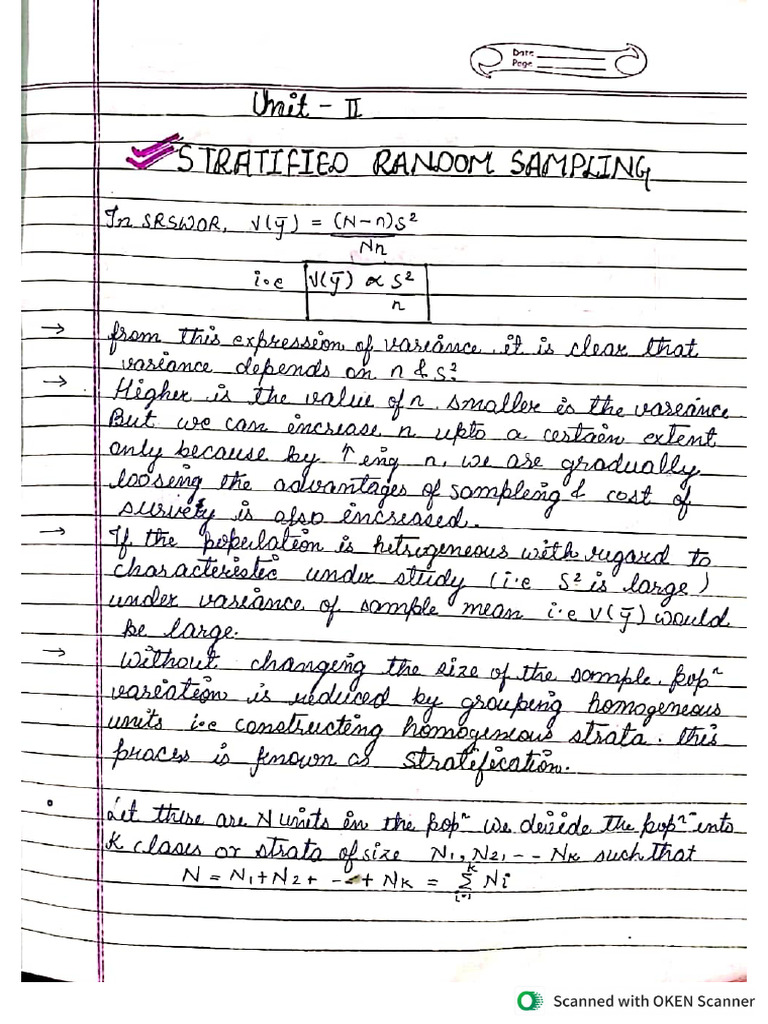Stratified Random Sampling | PDF