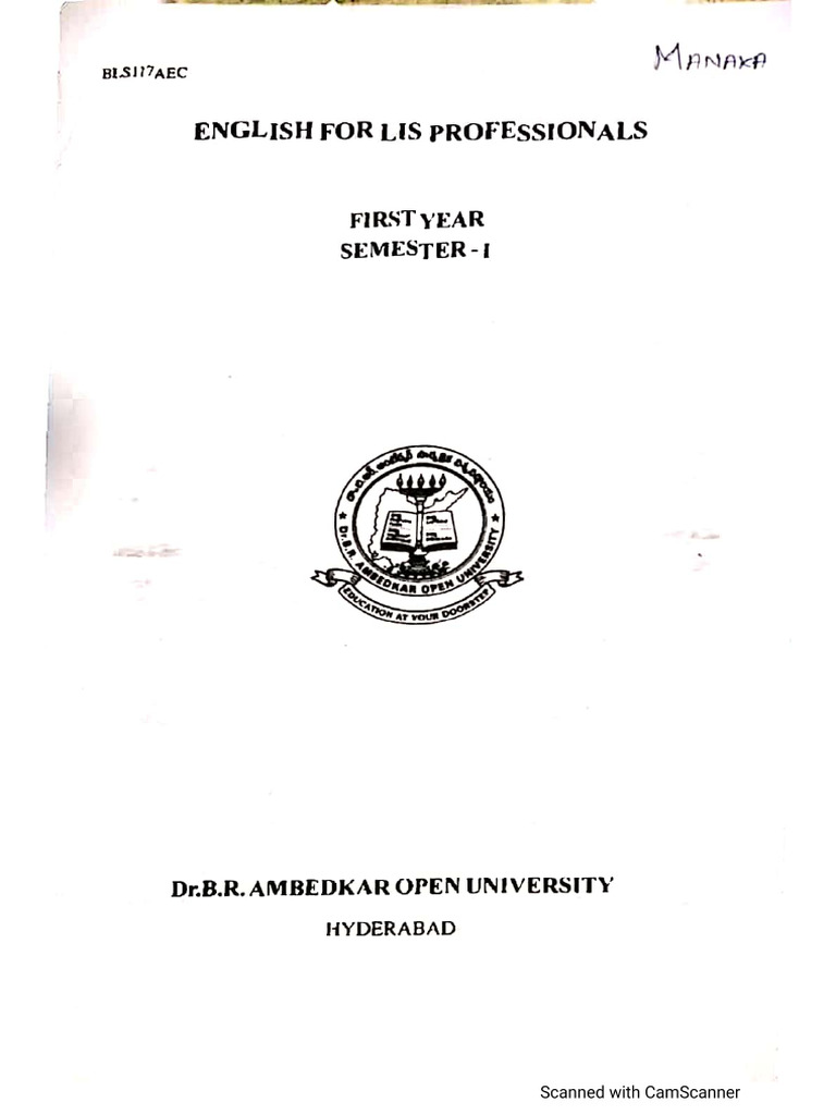 01- LIS English Textbook | PDF