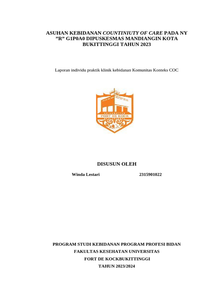 SIKLUS COC- winda lestari(1) | PDF