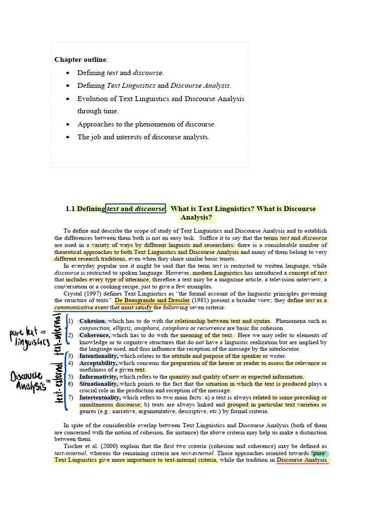 Discourse Analysis | PDF | Linguistics | Discourse