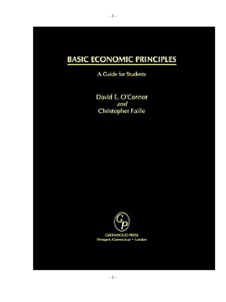 Basic Economic Principles A Guide For Students | PDF | Factors Of ...
