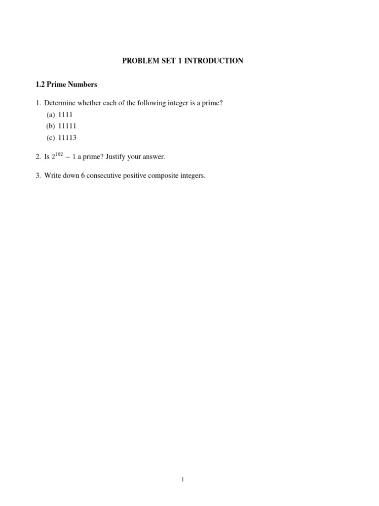 Problem Set 1 Introduction | PDF