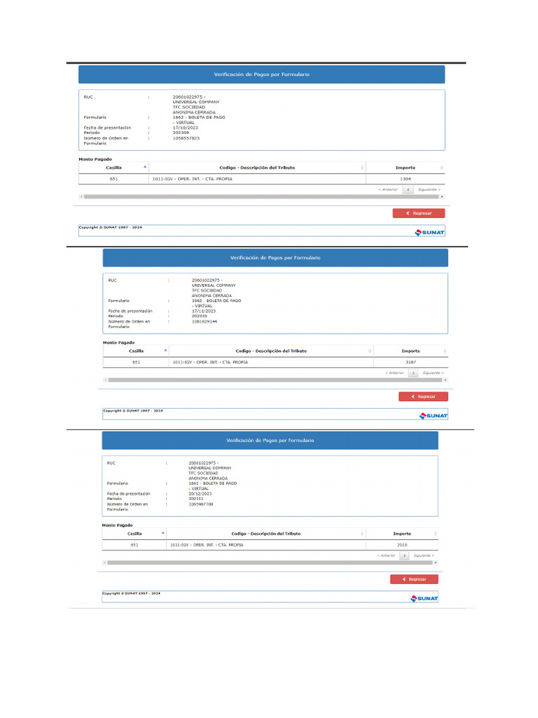Pagos de Impuestos | PDF