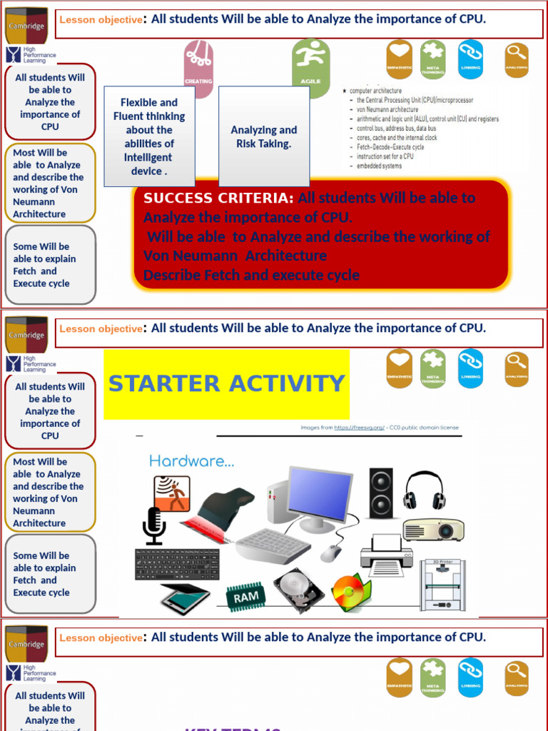 Hardware CPU Igcse | PDF | Central Processing Unit | Design
