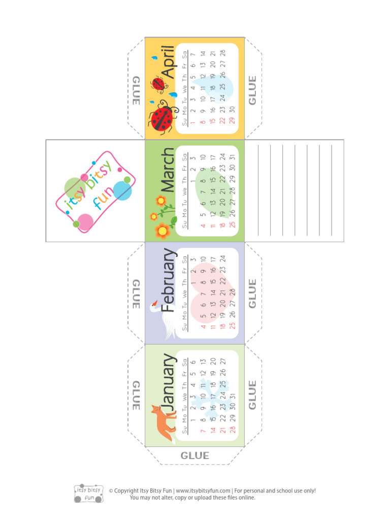 Lovely Calendar 2018 Cubes Starting On Sunday | PDF