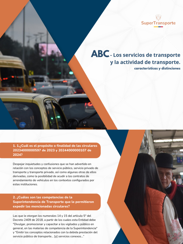 ABC - Los Servicios de Transporte y La Actividad de Transporte | PDF ...