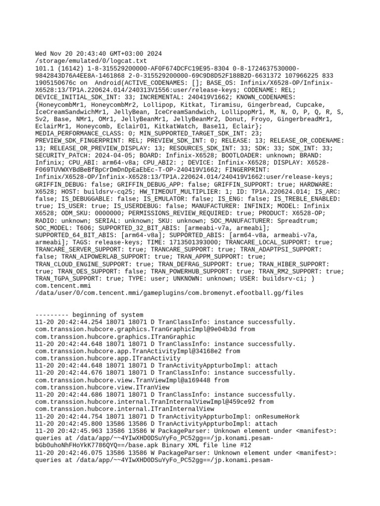 Logcat | PDF | Android (Operating System) | Smartphone