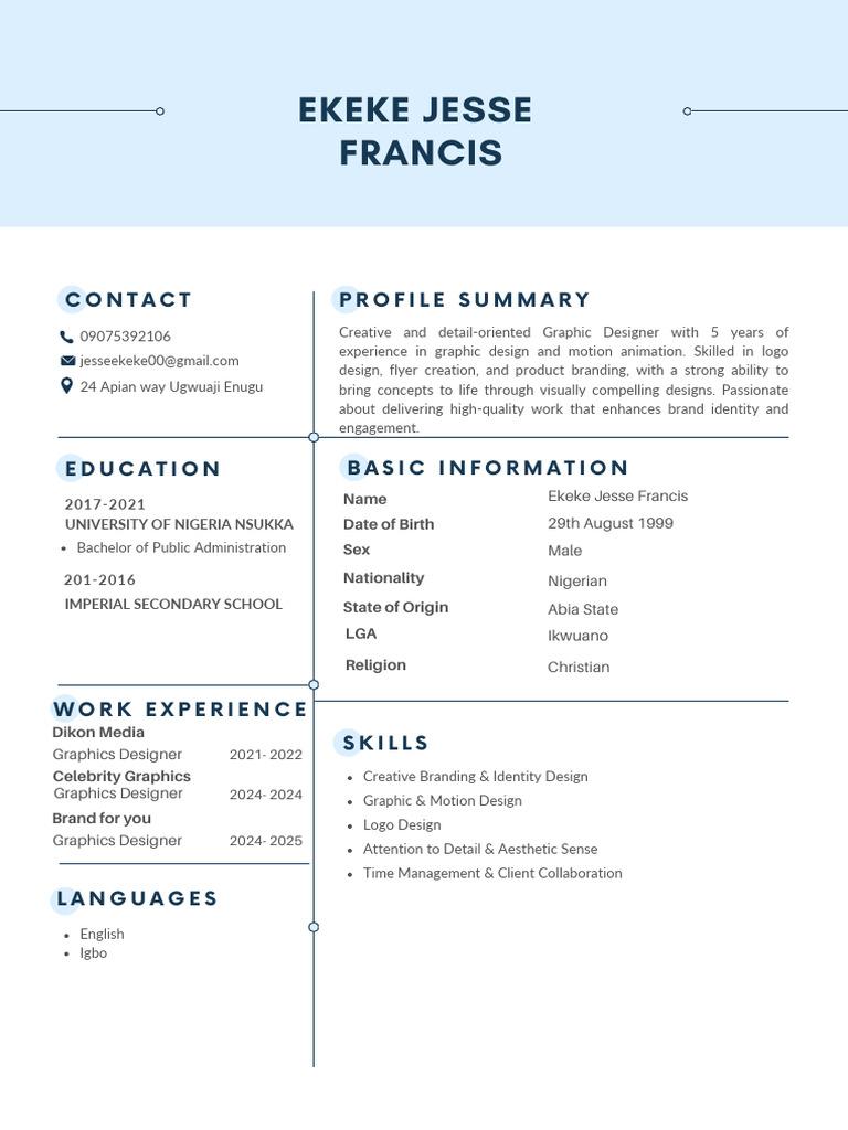 Ekeke Jesse Francis Graphic Design CV_20250209_233338_0000 | PDF