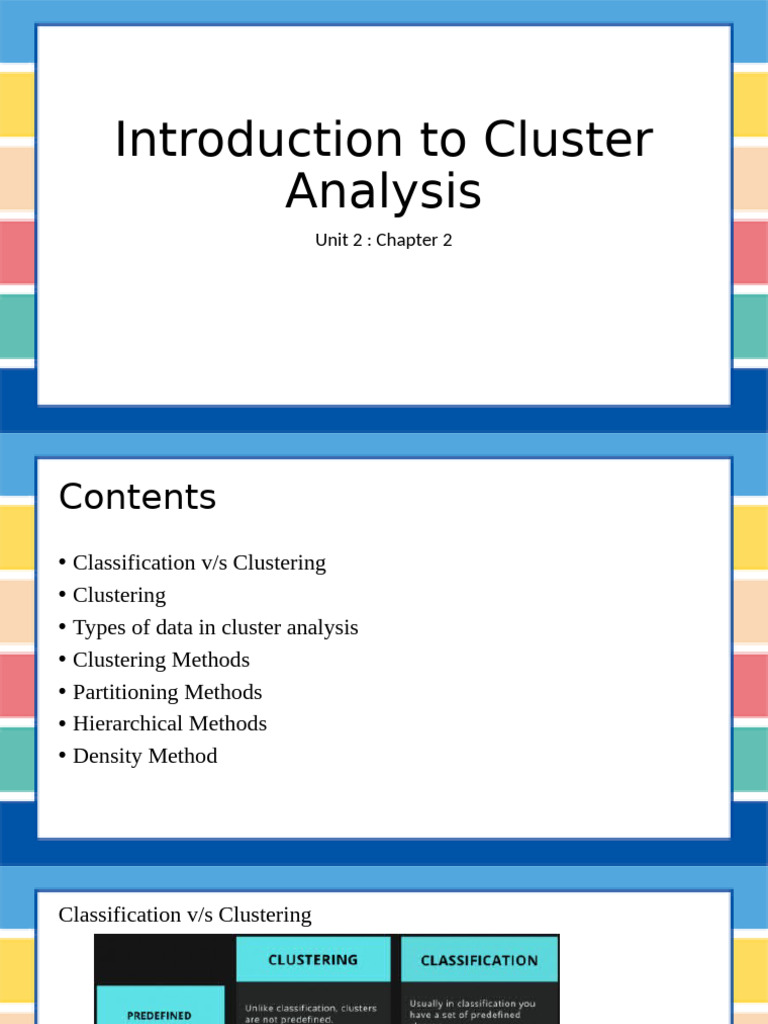 Introduction to Cluster Analysis. | PDF | Cluster Analysis | Applied Mathematics