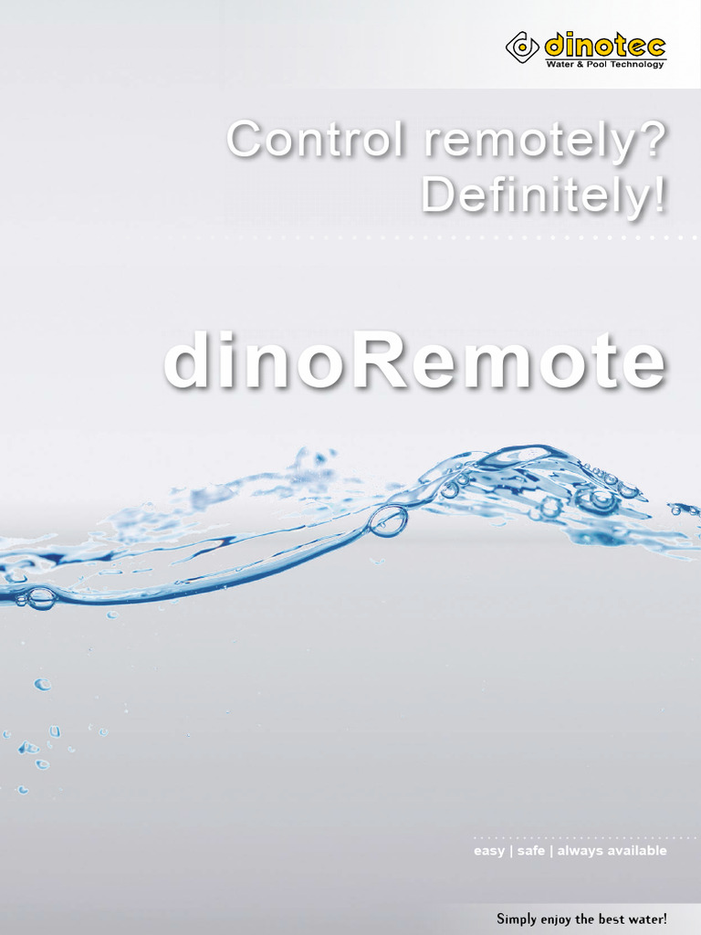 Dino Remote QuickStart Guide | PDF | Menu (Computing) | Cyberspace