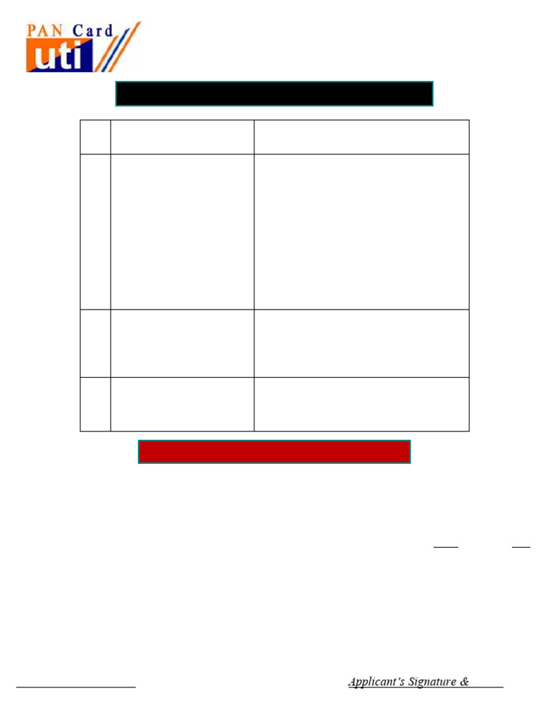 Uti Pan Card Process Flow | PDF