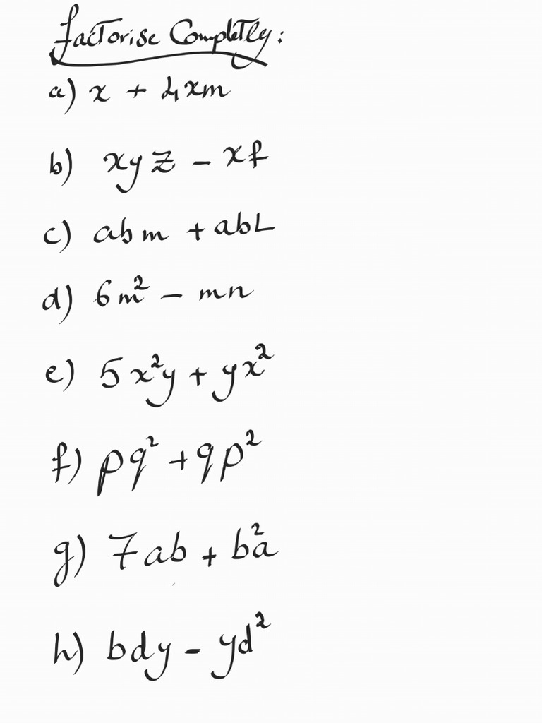 miss ranas hw factorization | PDF