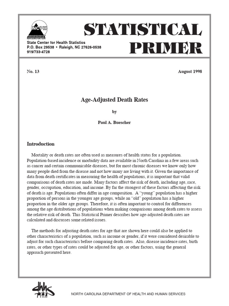 Primer 13 | PDF | Mortality Rate | Race (Human Categorization)