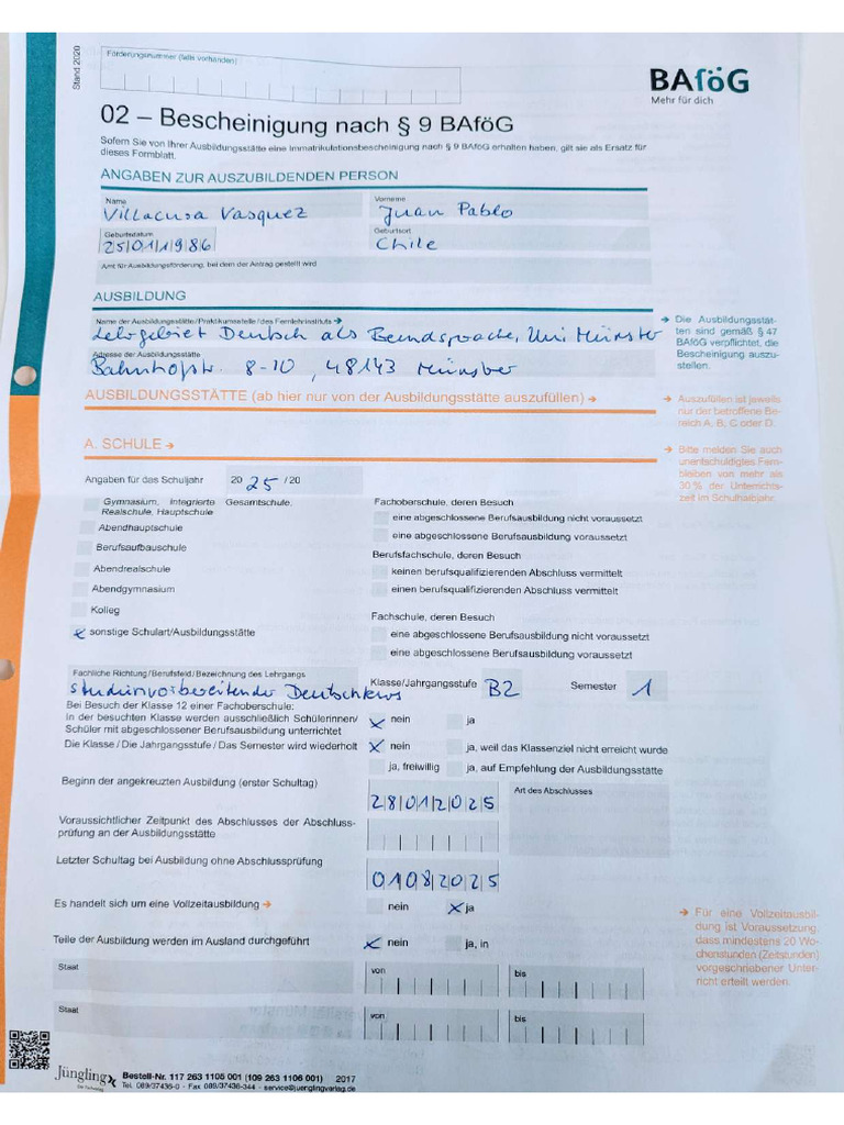 Nach 9 BAfög | PDF