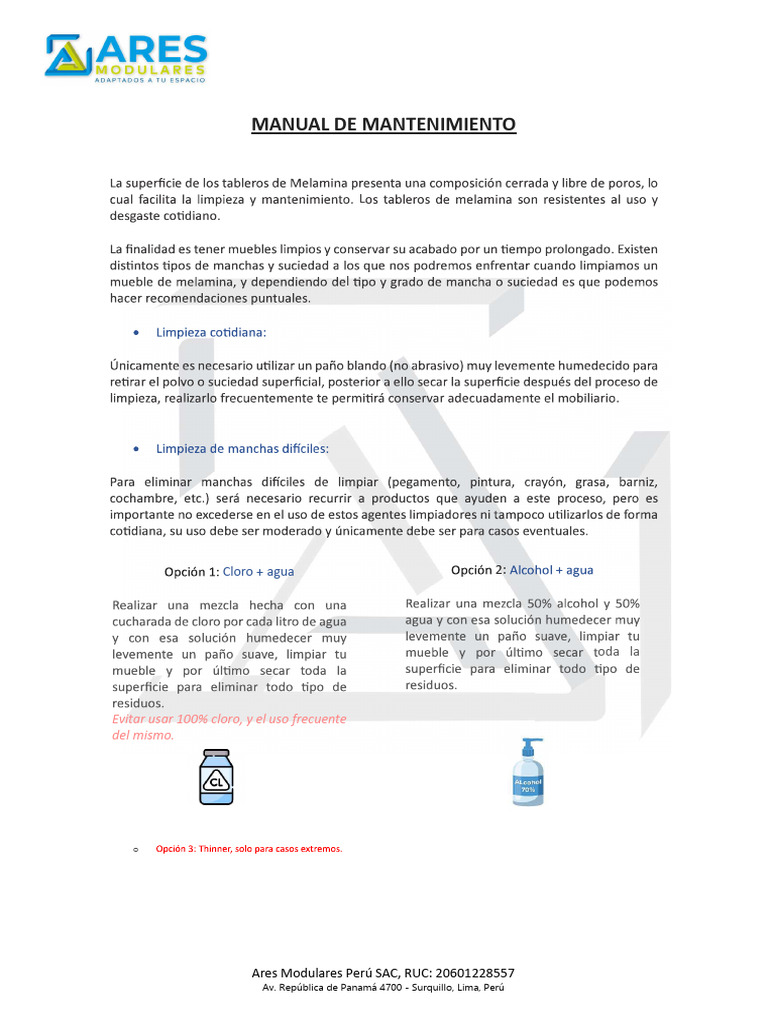 Manual de Mantenimiento | PDF