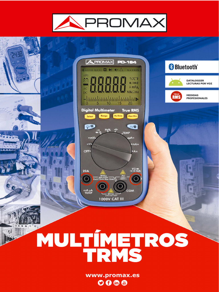 Multimetros Digitales Trms | PDF | Resistor | Corriente continua