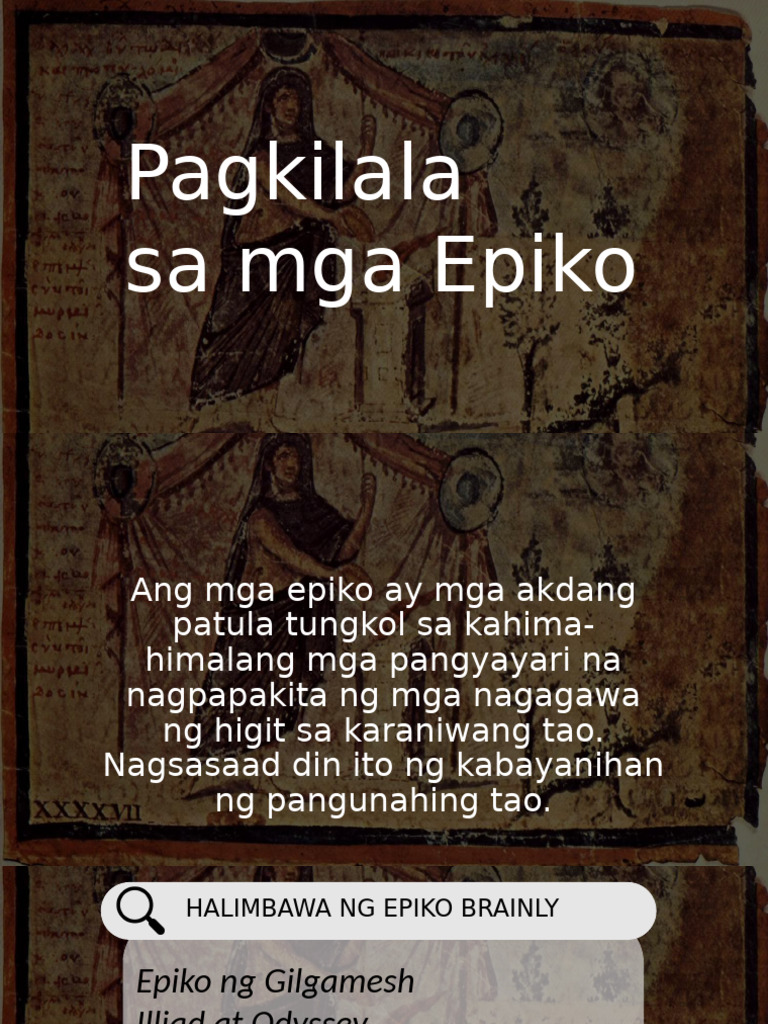 EPIKO FILIPINO PPT | PDF
