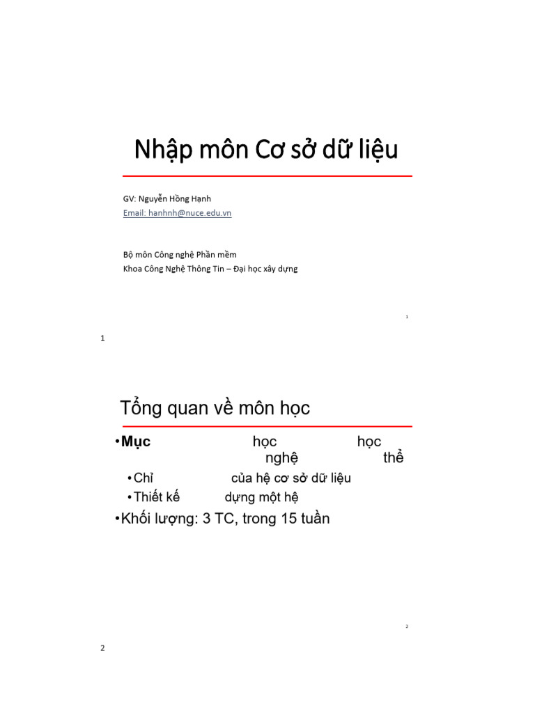 CSDL Ch0 | PDF