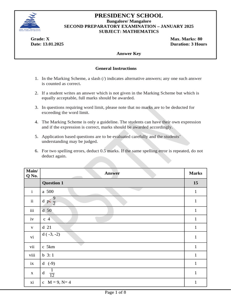 Grade 10 - II Preparatory - Math AK | PDF | Mathematics