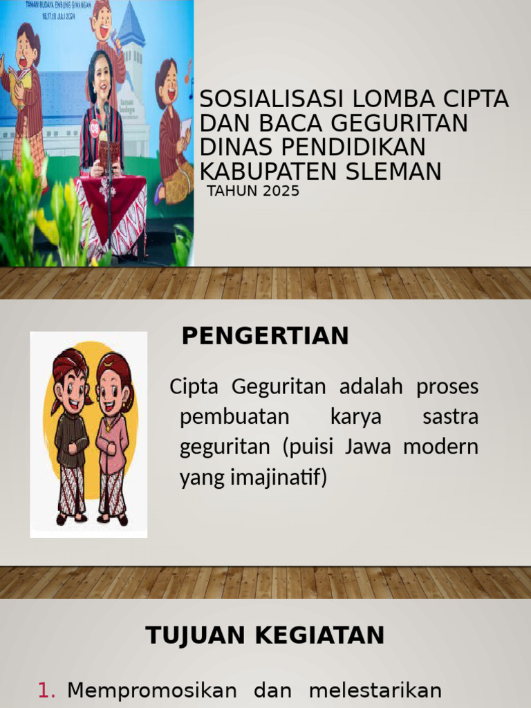 Sosialisasi Lomba Cipta Dan Baca Geguritan 1 | PDF