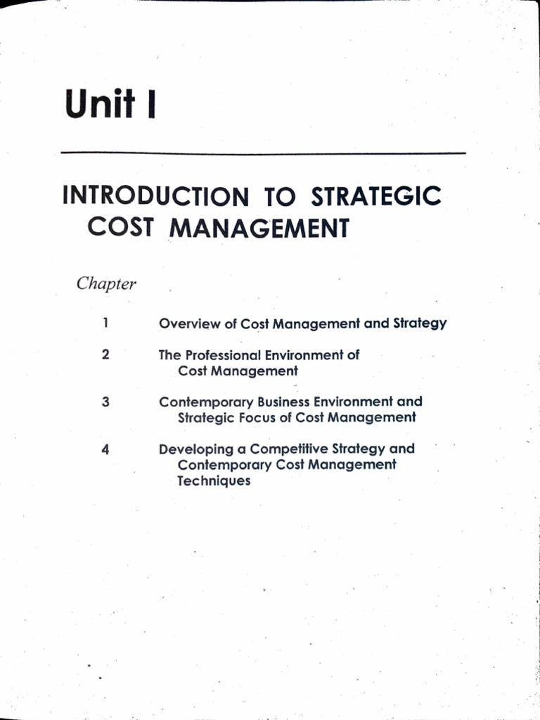 Strat Cost Book - Prelim | PDF | Risk Management | Strategic Management