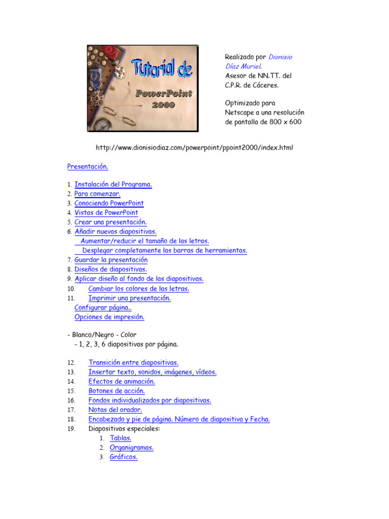 Power Point 2000 | PDF | Microsoft PowerPoint | Ventana (informática)