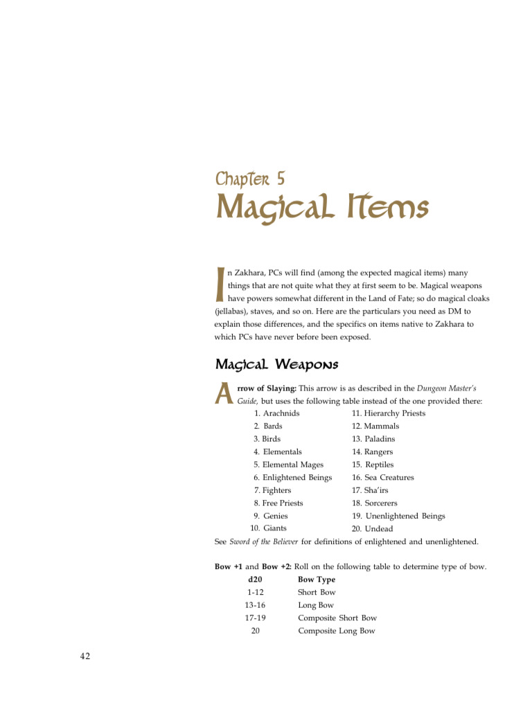 D&D - Al-Qadim - Magical Items | PDF | Magician (Fantasy) | Jinn