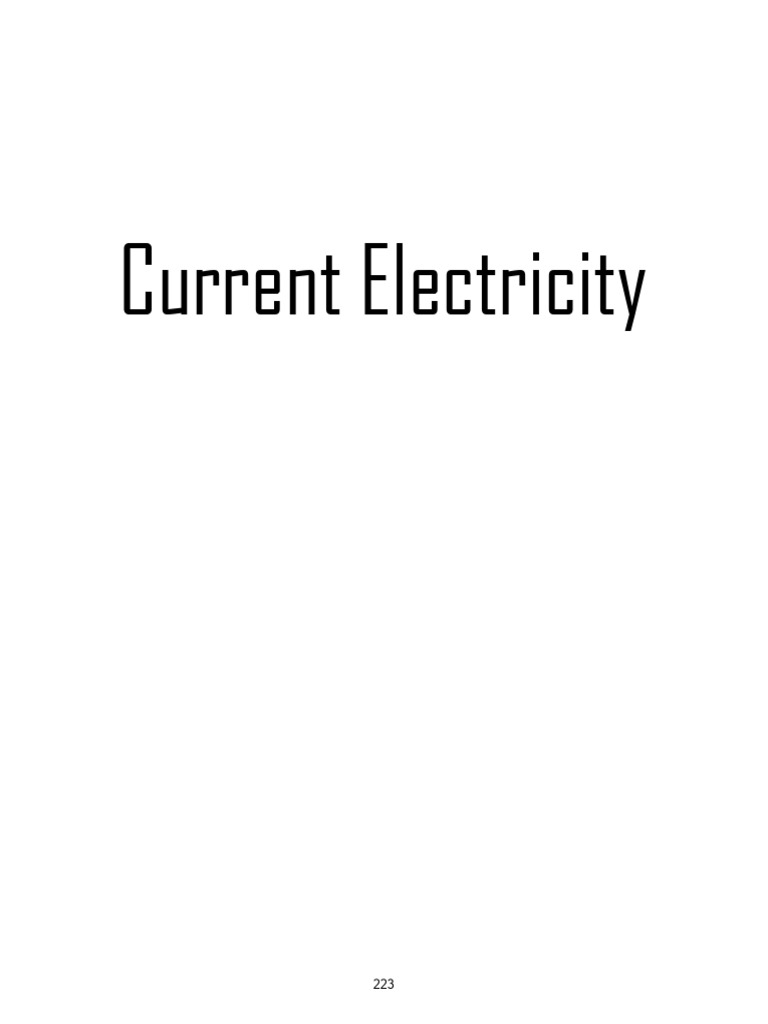 Current Electricity Ms | PDF | Physical Quantities | Electrical Engineering