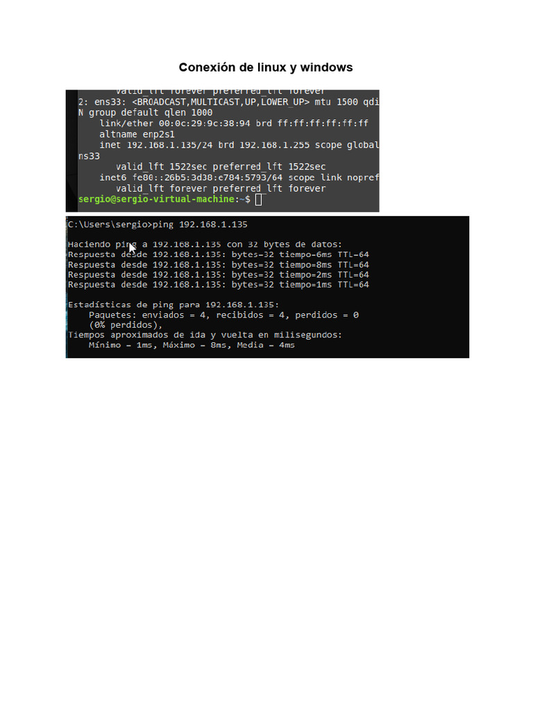 Ping Linux y Windows | PDF
