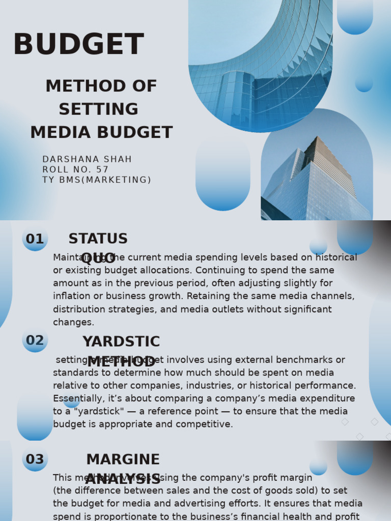 Media Budget Setting Methods Explained | PDF | Budget | Expense