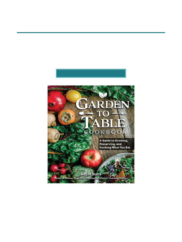 Garden to Table Cookbook Guide | PDF