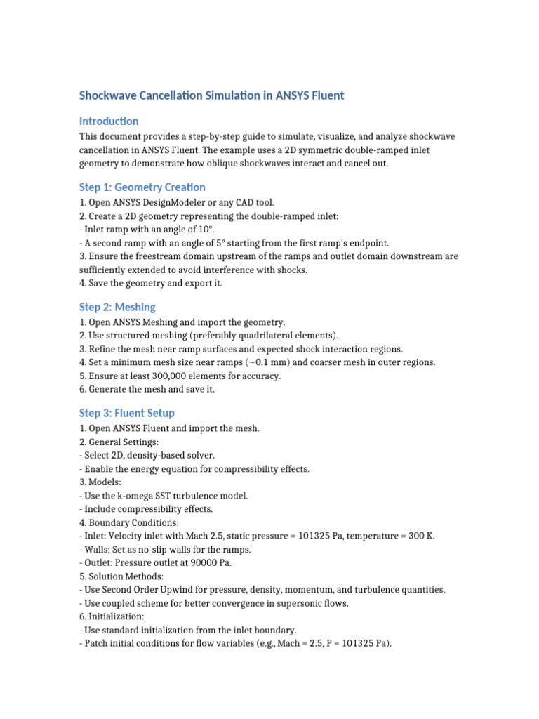 Shockwave Cancellation Setup | PDF | Shock Wave | Soft Matter
