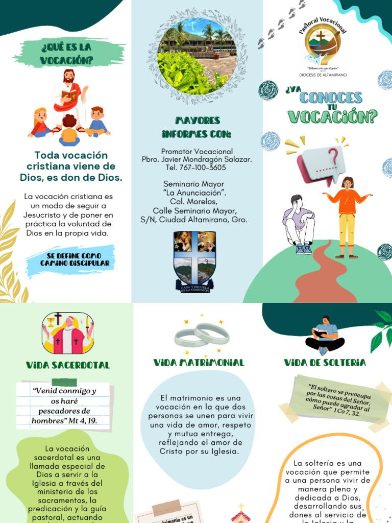 Tríptico Vocacional | PDF | Sacerdote | Teología sistemática