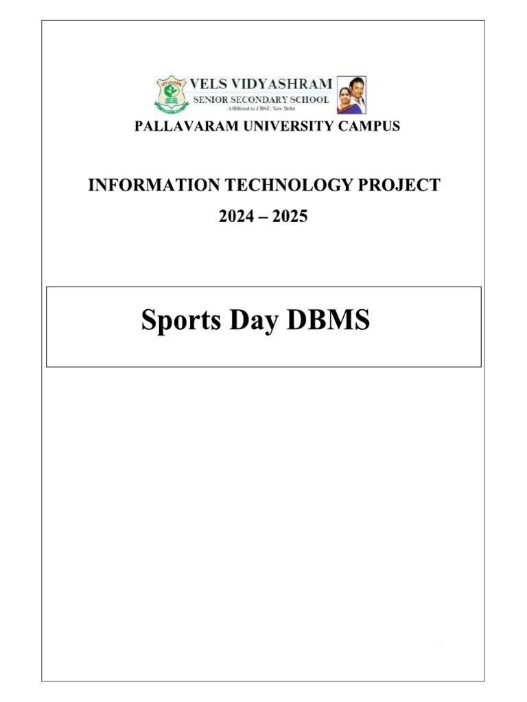 Grade 10-Project Sportsday Dbms | PDF