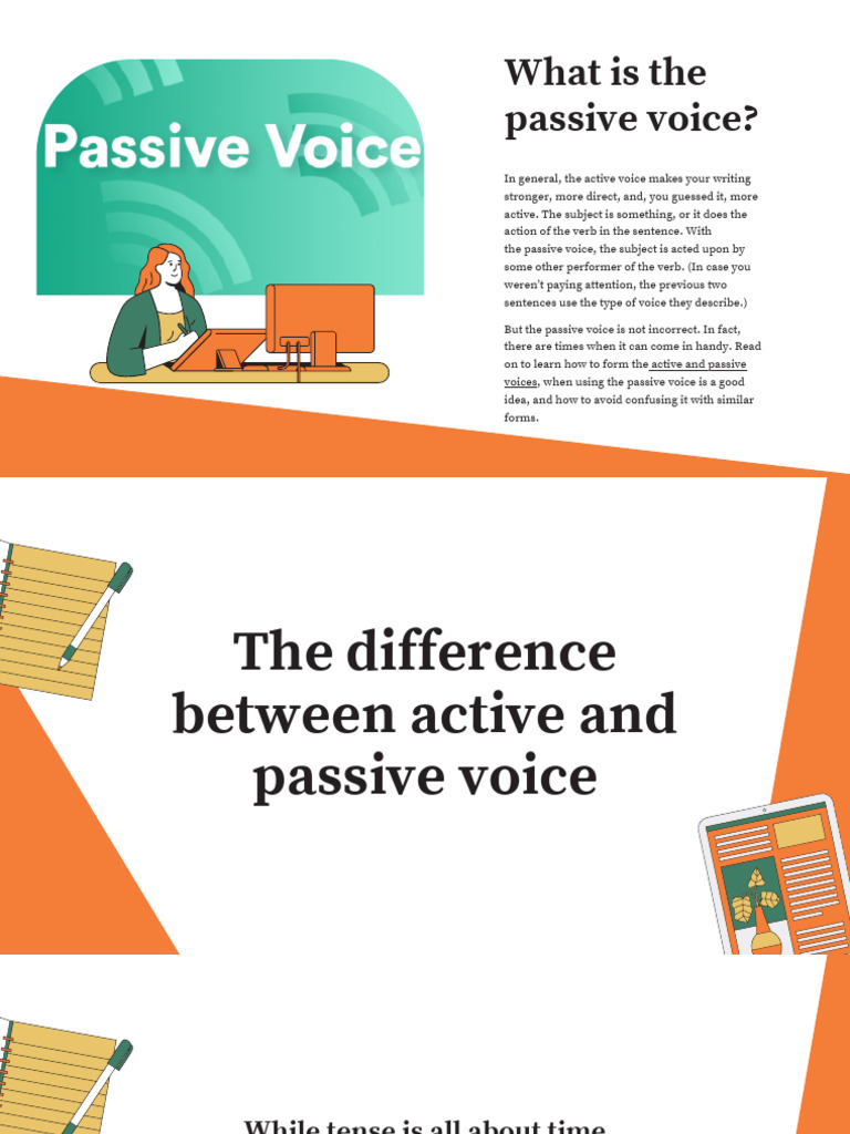 What Is The Passive Voice - Presentation | PDF | Verb | Subject (Grammar)