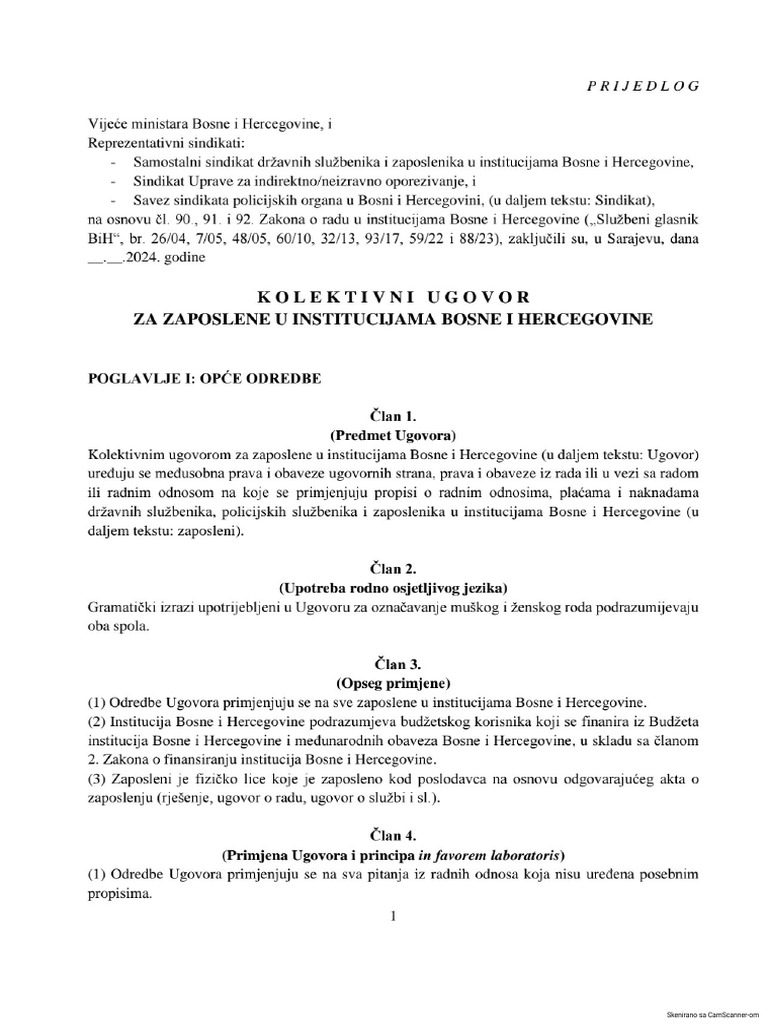 Kolektivni Ugovor Konacni Dokument | PDF