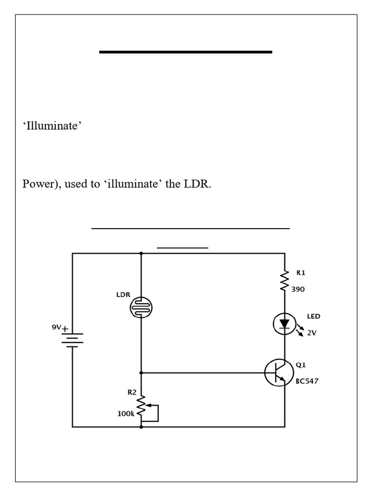 Objective: Light Dependent Resistance Circuit | PDF | Electrical ...
