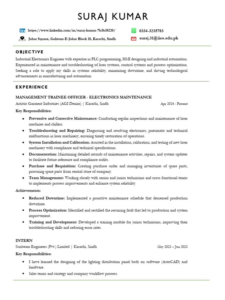 Suraj Resume | PDF | Troubleshooting | Reliability Engineering