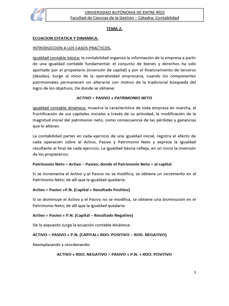 Practica Tema 2 | PDF | Contabilidad | Valor neto