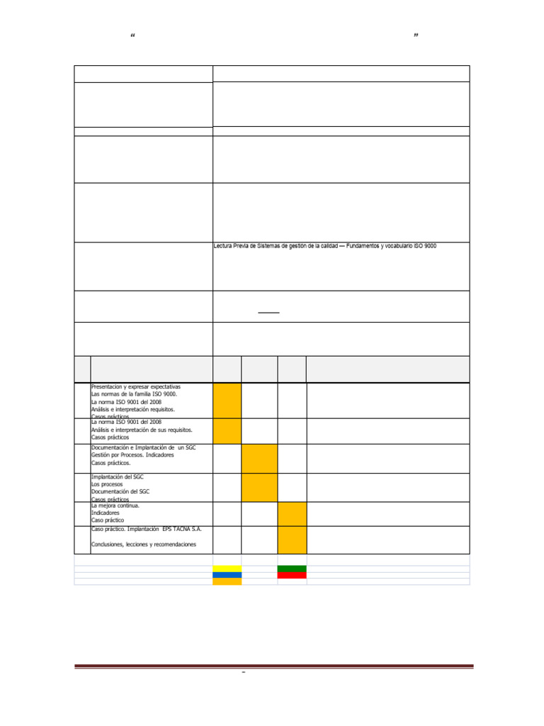 Curso Aplicacion e Implementacion SGC ISO 9001 EPS | PDF | Pensamiento ...