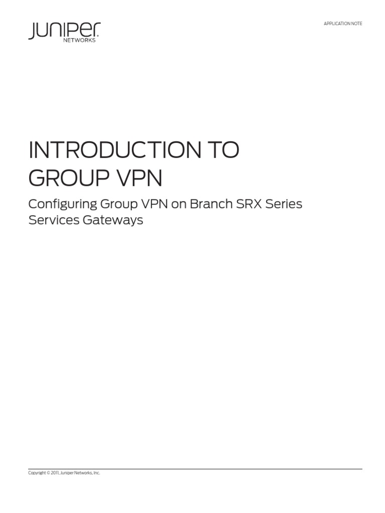 Juniper SRX Group VPN | PDF | Virtual Private Network | Multicast