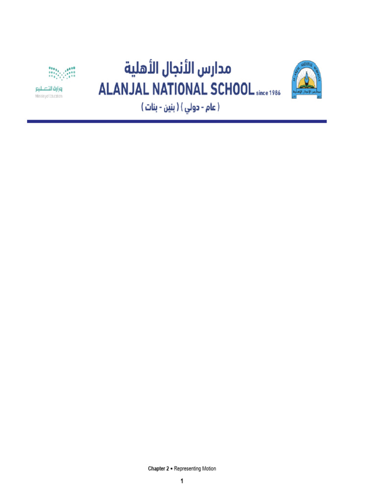 Study - Guide - Representing - Motion - GR 11 CH 2 | PDF | Velocity | Speed