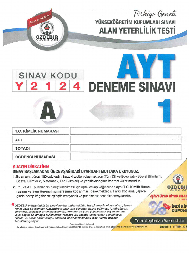 ÖZDEBİR AYT | PDF