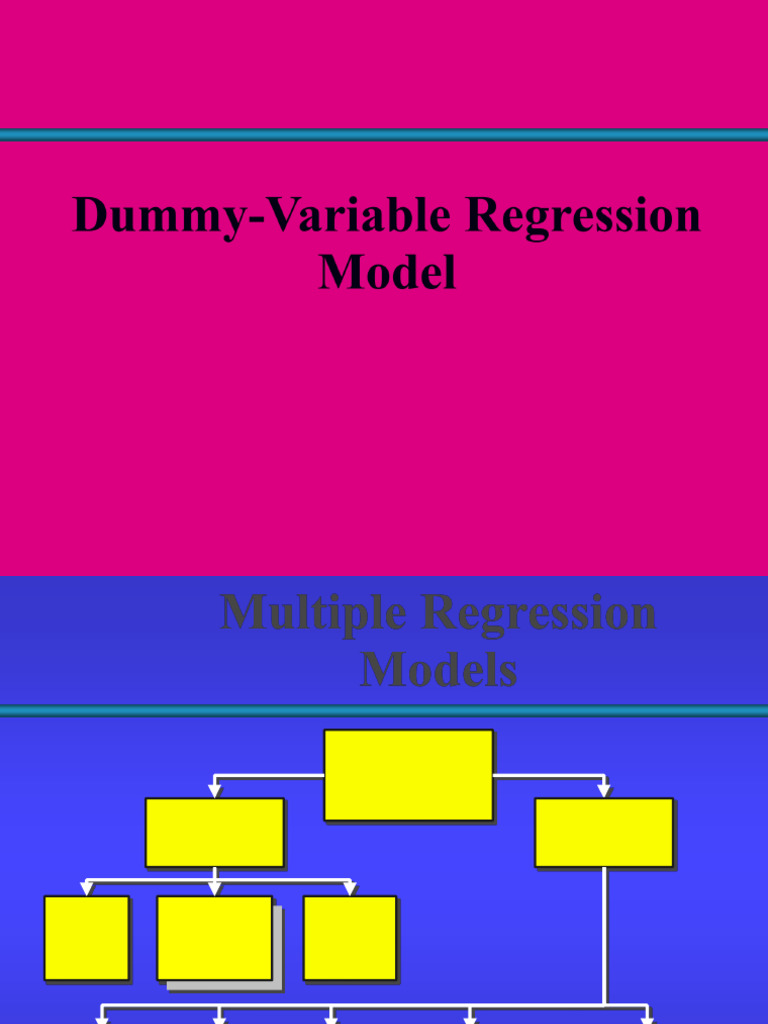 Dummy-Variable Regression Model | PDF | Linear Regression | Regression Analysis