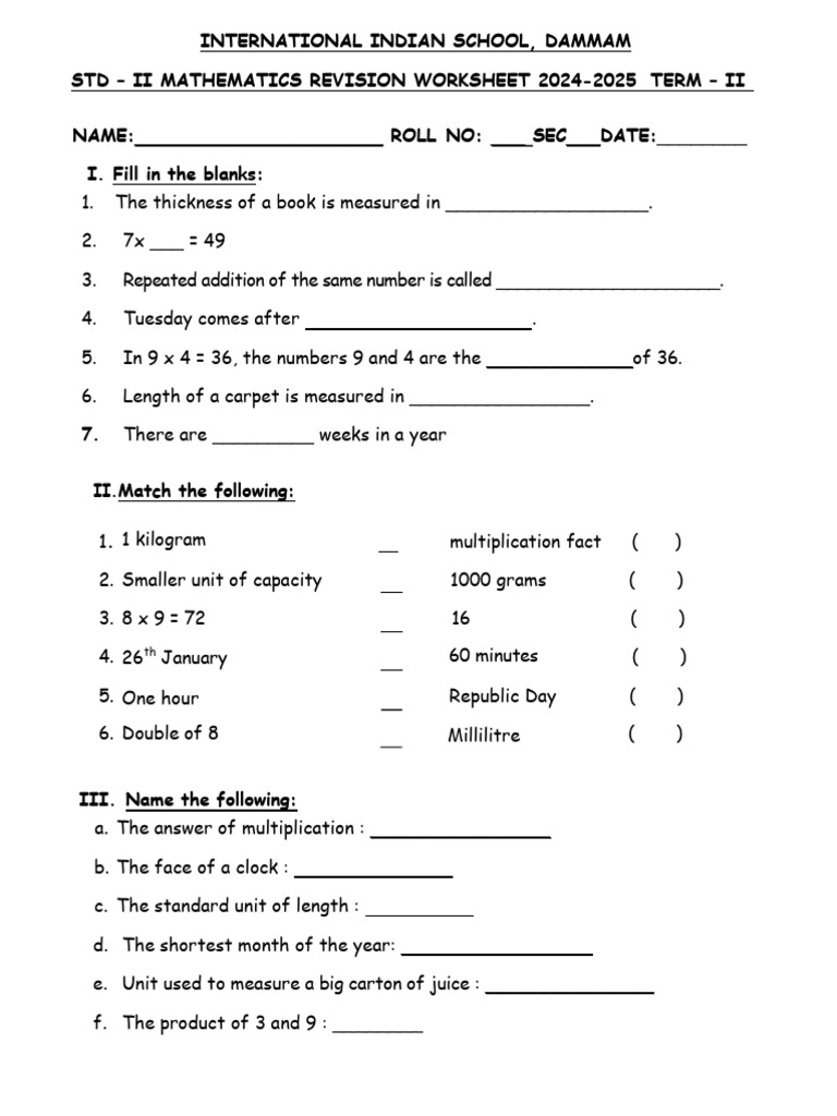 Math Rev Ws Term 2 Pdf
